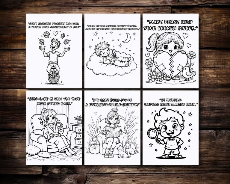 Unleash Creativity with Free Love Yourself Coloring Pages: Embrace ...