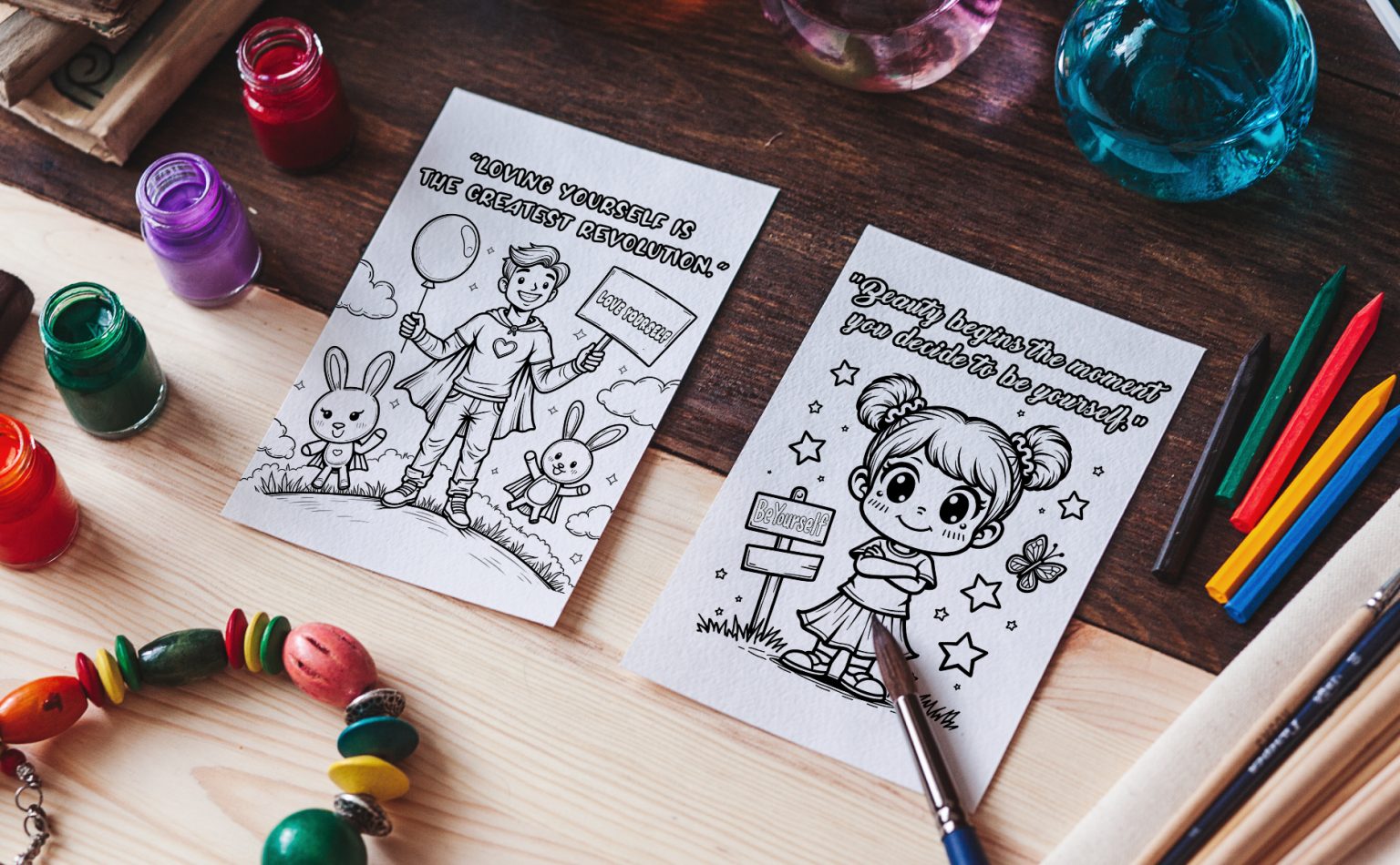 Unleash Creativity with Free Love Yourself Coloring Pages: Embrace ...