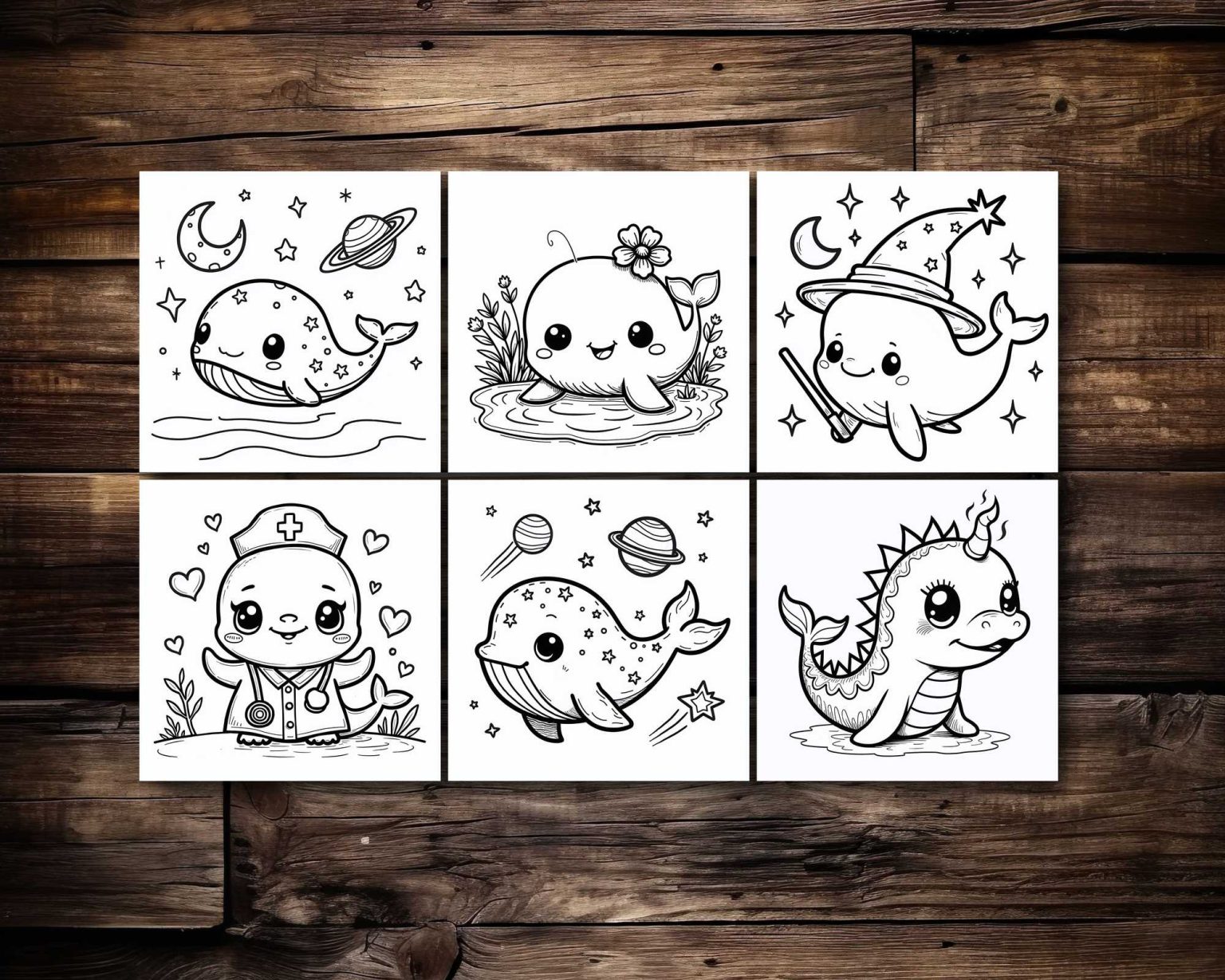 Dive into Creativity: Free Whale-Themed Coloring Pages for Kids (Free ...