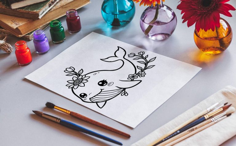 Dive into Creativity: Free Whale-Themed Coloring Pages for Kids (Free ...